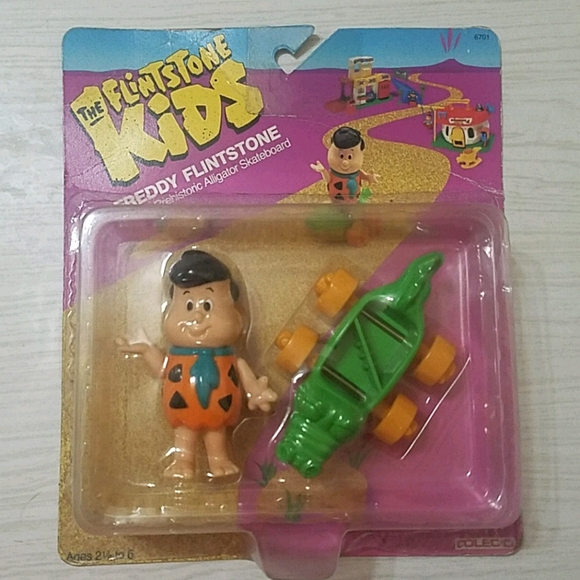 The Flintstones Fred Flintstone Bendable Figures Poseable Figurine ...